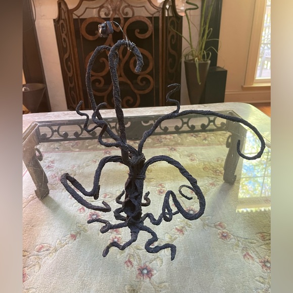 Holiday | Halloween Bat Tree With Resident Bat Black Sparkly Spooky 13 ...